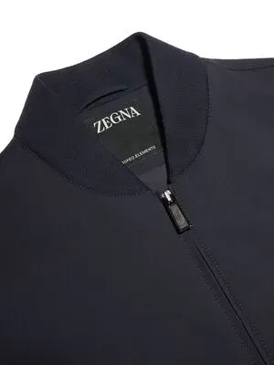 Zegna Trofeo Elements Wool Bomber Jacket - Blue