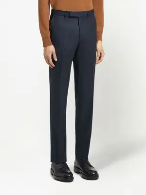 Zegna Tailored Wool Trousers - Blue