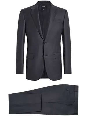 Zegna Trofeo Single-breasted Wool Suit - Grey