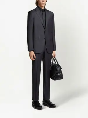 Zegna Trofeo Single-breasted Wool Suit - Grey
