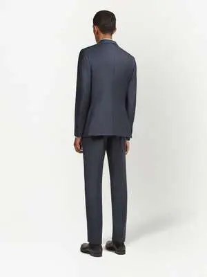 Zegna Trofeo Single-breasted Wool Suit - Blue