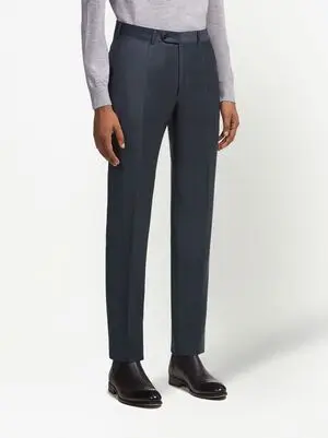 Zegna Trofeo Single-breasted Wool Suit - Blue