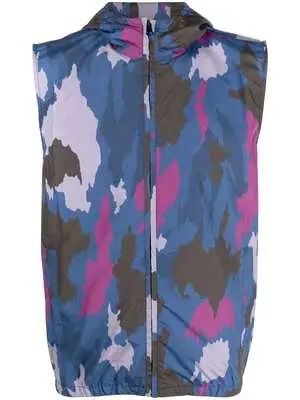 DRUMOHR Abstract-print Gilet - Blue