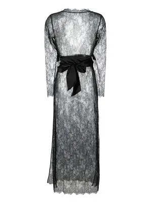 MAISON CLOSE Floral-lace Wrap Dress