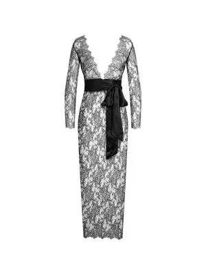 MAISON CLOSE Floral-lace Wrap Dress