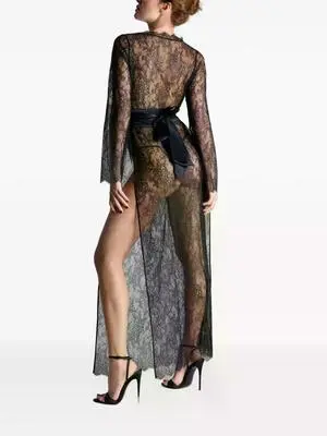 MAISON CLOSE Floral-lace Wrap Dress