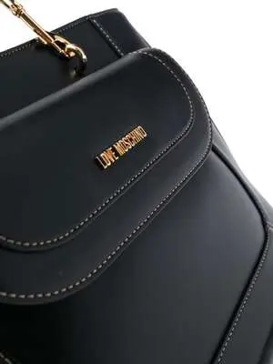 Moschino Leather Top-handle Tote Bag