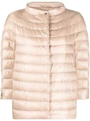 Herno Mock-neck Quilted Puffer Jacket - Pink