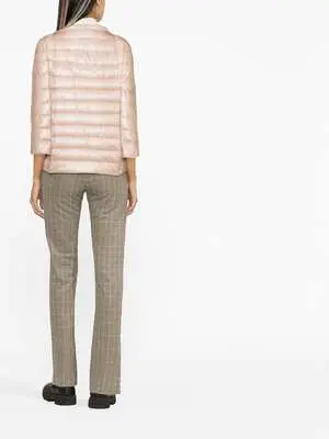 Herno Mock-neck Quilted Puffer Jacket - Pink