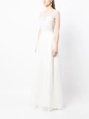 Jenny Packham Albertine Crystal-embellished Gown