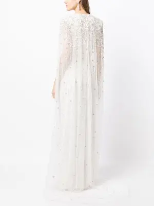 Jenny Packham Sweet Wonder Sequined Gown - White
