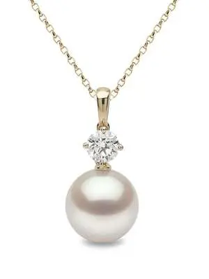 Yoko London 18kt Yellow Pearl And Diamond Necklace