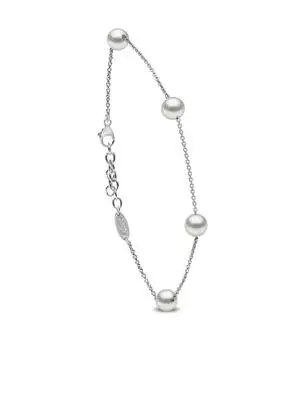 Yoko London 18kt White Gold Freshwater Pearl Bracelet - Silver