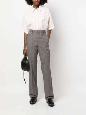 MARANT ETOILE Olympe Prince Of Wales Check Trousers