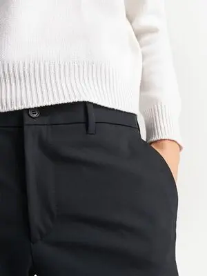 Prada Cropped Tailored Trousers - Black