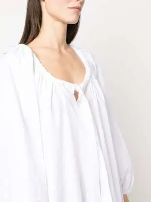 PATOU Tie-neck Peplum Dress