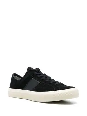 TOM FORD Logo-print Low-top Sneakers - Black