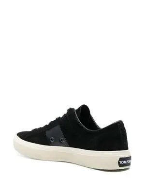 TOM FORD Logo-print Low-top Sneakers - Black