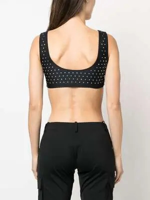 Andamane Crystal-embellished Sports Bra - Black