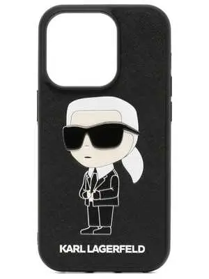 Karl Lagerfeld Ikon Iphone 14 Pro Case - Black