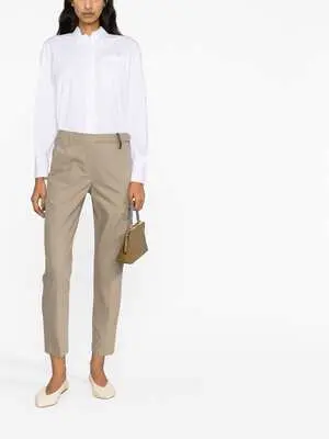 Brunello Cucinelli Cropped Slim-cut Trousers