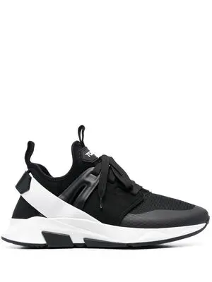 TOM FORD Jago Panelled Logo-patch Sneakers - Black