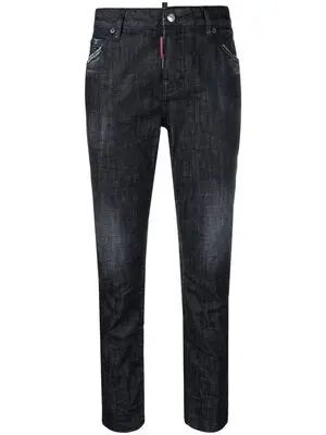 Dsquared2 Tapered Leg Denim Jeans
