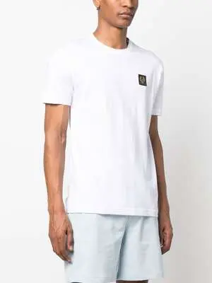 Belstaff Logo-patch Cotton T-shirt - White