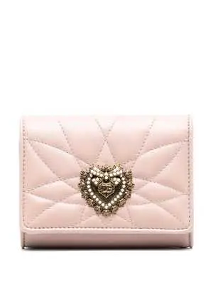 Dolce & Gabbana Devotion Logo-plaque Wallet - Pink
