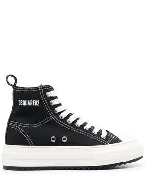 Dsquared2 Platform-sole High-top Sneakers - Black