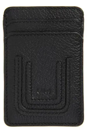 Chloé Marcie Leather Card Holder - 001 Black