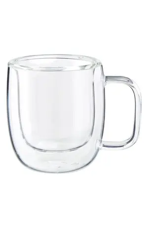 ZWILLING Sorrento Plus 2-piece Double Wall Glass Espresso Mug Set - Clear