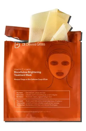 DR. DENNIS GROSS SKINCARE Vitamin C Lactic Biocellulose Brightening Treatment Mask - No Color