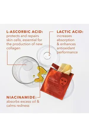 DR. DENNIS GROSS SKINCARE Vitamin C Lactic Biocellulose Brightening Treatment Mask