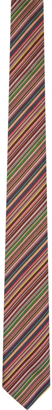 Paul Smith Paul Smith Multicolor Signature Stripe Tie - 92 Multicolour