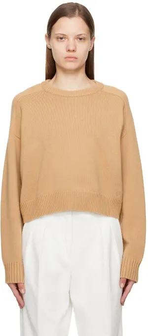 LOULOU STUDIO Loulou Studio Beige Bruzzi Sweater - Camel