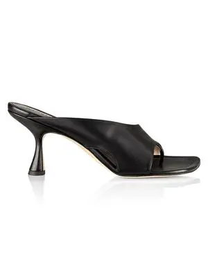 WANDLER Women's Julio Leather Mules - Black  - Black
