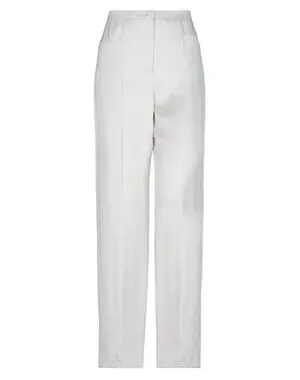 Emporio Armani Light Viscose And Virgin Wool Pants - Grey