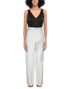 Emporio Armani Light Viscose And Virgin Wool Pants - Grey