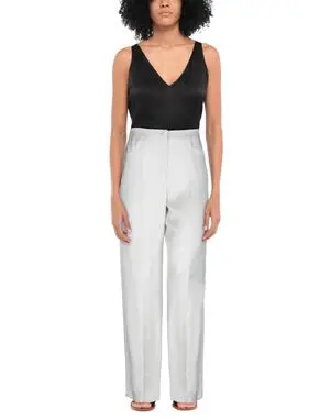 Emporio Armani Light Viscose And Virgin Wool Pants - Grey