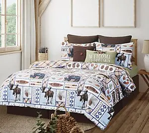 C&F HOME Oakley Lodge King Quilt Set Valerie - One-color