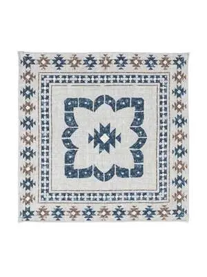 Brunello Cucinelli Geometric-print Square-shape Scarf