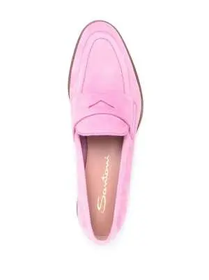 Santoni Almond-toe 15mm Penny Loafers