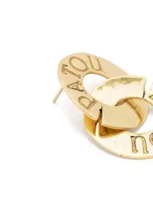 PATOU Double Coin Pendant Earrings