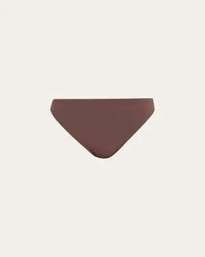 ANEMOS Midi High-Cut Bikini Bottom Brown