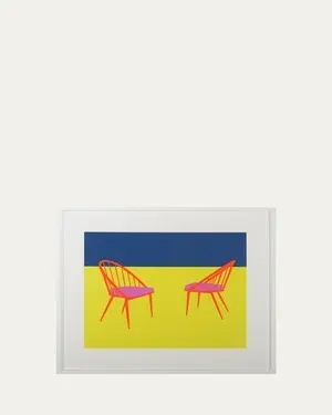 RFA FINE ART Study Of Chairs 1" Print Wall Art Michael Wolk - Multi