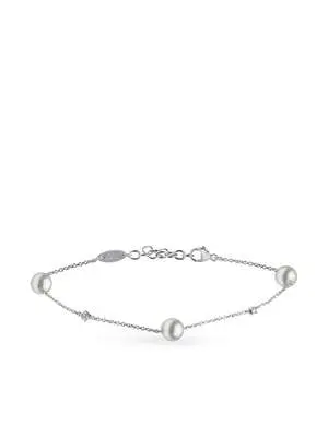 Yoko London 18kt White Gold Akoya Pearl Bracelet - Silver