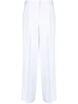 Missoni Zigzag Tailored Trousers - White