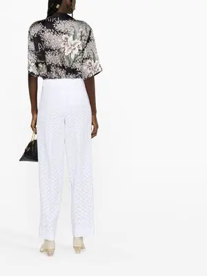 Missoni Zigzag Tailored Trousers - White