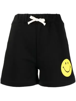 Joshua Sanders Smiley-face Print Cotton Shorts